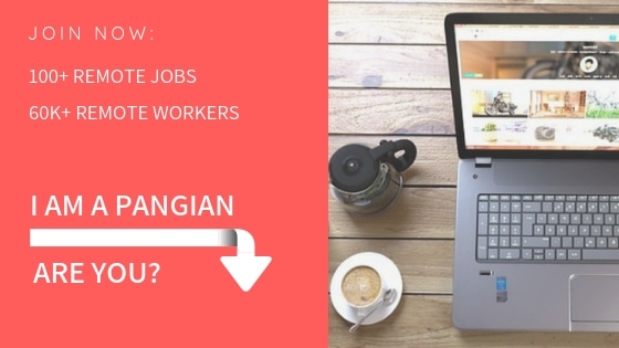 Join me on Pangian, the fastest growing remote work community!